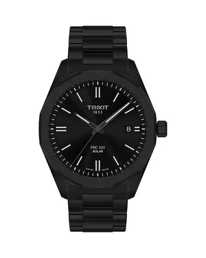 TISSOT Prc100 Solar Watch, 39mm - Black/black