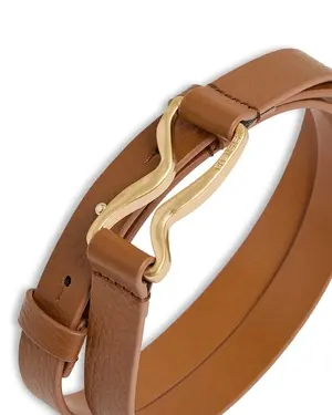 REISS Scarlett Hardware Interest Leather Belt