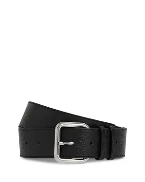 REISS Robyn Roller Buckle Leather Belt