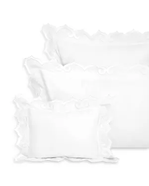 PRATESI Marrakesh Flat Sheet, Full Queen - White/white