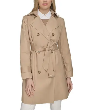 Cole Haan Hooded Trench Coat
