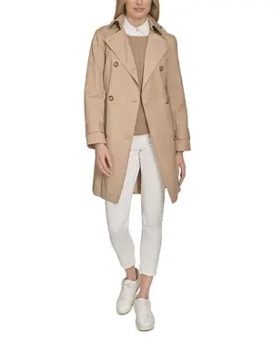 Cole Haan Hooded Trench Coat