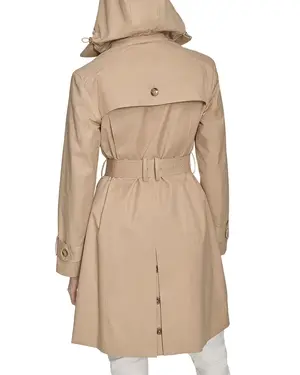 Cole Haan Hooded Trench Coat