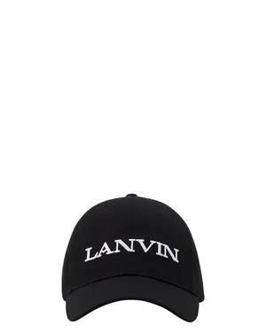 LANVIN Embroidered Logo Baseball Cap - Black