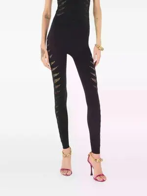 Roberto Cavalli Python-patterned Leggings
