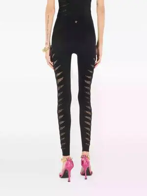 Roberto Cavalli Python-patterned Leggings