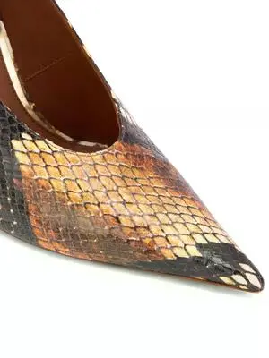 Roberto Cavalli Snake-embossed High-heel Pumps