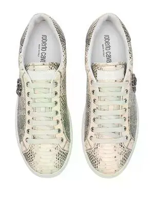 Roberto Cavalli Snake-effect Sneakers