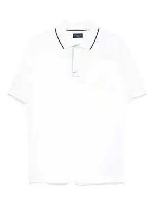 Paul & Shark Contrasting Details Polo Shirt - White