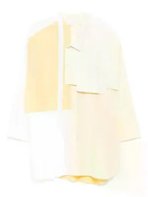 ENFOLD Colour-block Shirt - Yellow