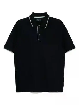 Paul & Shark Contrasting Details Polo Shirt - Blue