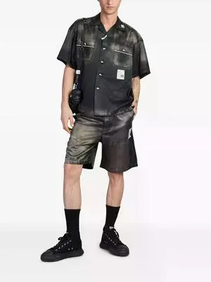 Mihara Yasuhiro Distressed Knee-length Shorts