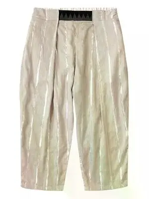 Kapital Stripe Trousers - Neutrals