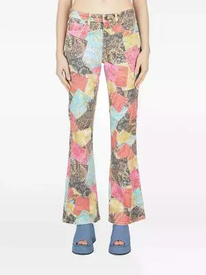 Guess Printed Flared Jeans