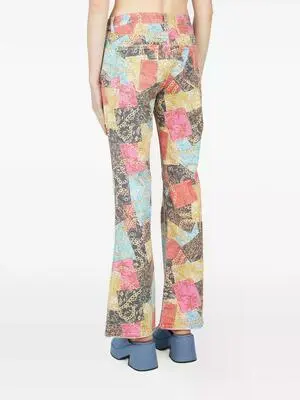 Guess Printed Flared Jeans