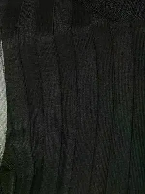 Sportmax Pleated Long-sleeve Top - Black