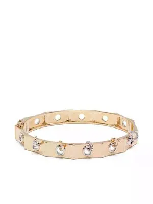 RAINBOW K 14k Diamond Bangle - Gold