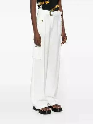 Versace Crinkled-finish Cargo Pants