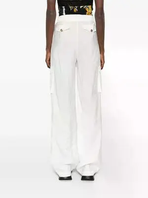 Versace Crinkled-finish Cargo Pants