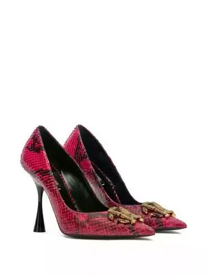 Roberto Cavalli Snake-print Pumps