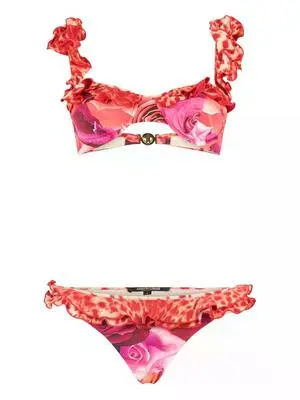 Roberto Cavalli Garden Rose Bikini - Pink