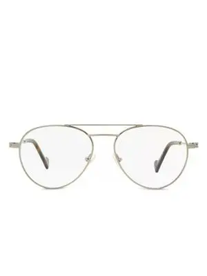 Moncler Pilot-frame Glasses - Silver