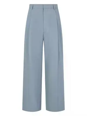 STUDIO TOMBOY Pleated Wide-leg Trousers - Blue