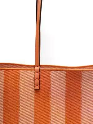 Fendi Large Striped Tote Bag