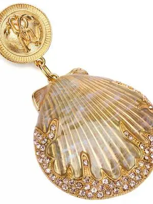 Roberto Cavalli Shell Drop Earrings