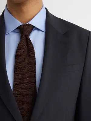 REISS Promise Tailored Fit Wool-blend Single-breasted Suit Blazer - Navy