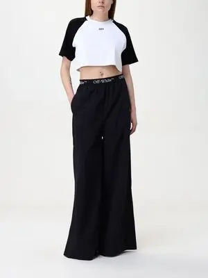 Off-White Wide Leg Pants