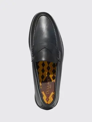 DOUCAL'S Leather Loafers - Navy