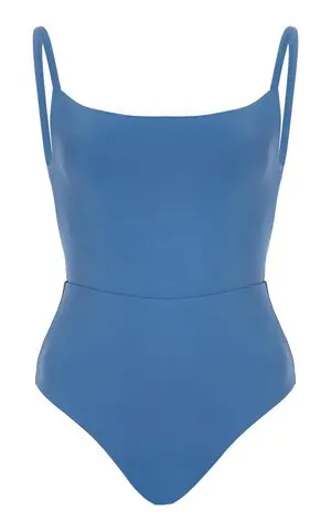 ANEMOS Square-neck Open-back One-piece Swimsuit