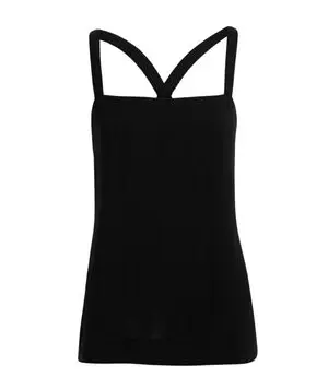 Khaite Axell Linen-Silk Top - Black