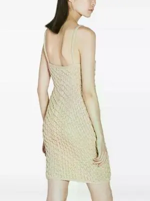 ISA BOULDER Cable-knit Mini Dress