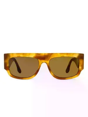 Victoria Beckham Rectangle-frame Sunglasses - Yellow