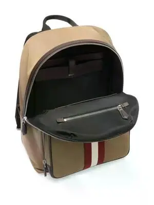 Bally Mavrick Striped-panel Backpack - Neutrals