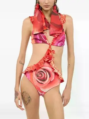 Roberto Cavalli Garden Rose One-piece Swimsuit