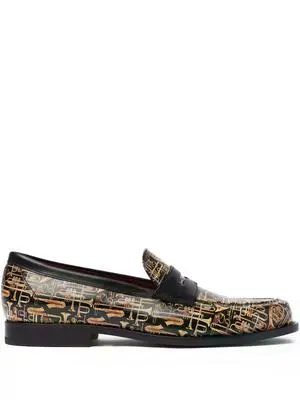 Scarosso Gold Tone Loafers For Men