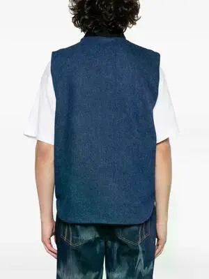 SKY HIGH FARM WORKWEAR Graphic-logo Denim Gilet