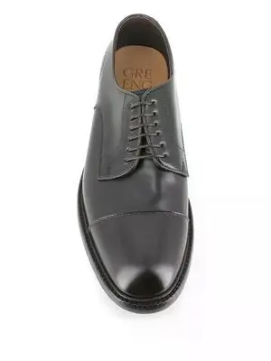 GREEN GEORGE 7084 Cap-toe Derby Shoes - Brown