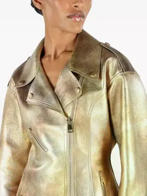 Roberto Cavalli Leather Biker Jacket