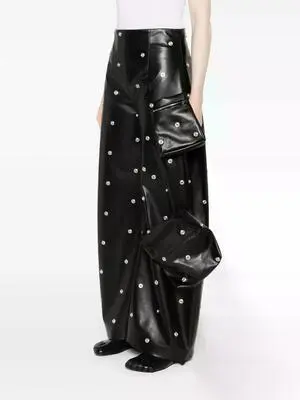 A.W.A.K.E. Mode Stud Faux-leather Trousers