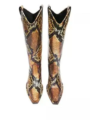 Roberto Cavalli Snakeskin-effect Boots