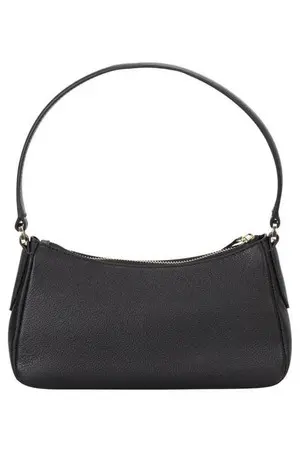 BOSS Small Alyce Leather Hobo Bag - Black