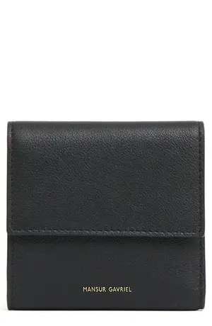 MANSUR GAVRIEL Leather Trifold Wallet - Black