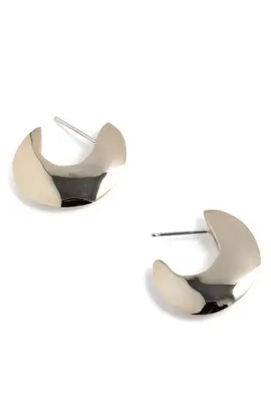 FARIS Saucer Hoop Earrings - Gold