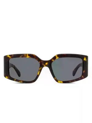 FERRAGAMO Tortoiseshell Rectangle Sunglasses - Brown