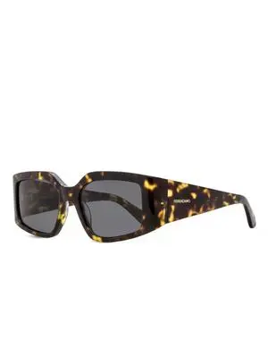 FERRAGAMO Tortoiseshell Rectangle Sunglasses