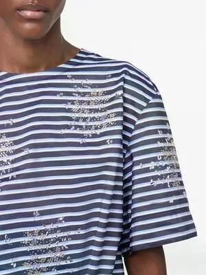 Rabanne Striped T-shirt - Blue